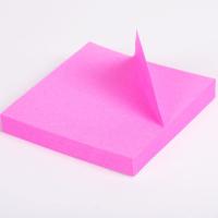 China quality custom office square shape 3x3 inch pink message note sticky notes for office and school for sale