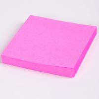 China quality custom office square shape 3x3 inch pink message note sticky notes for office and school for sale