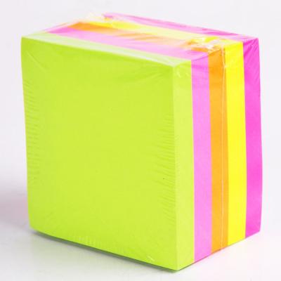 China 500sheets factory price message note colourful custom square shape sticky note for sale