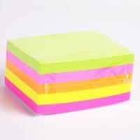 China Factory Price  Hot Selling Fluorescence Multicolor Office Supplies Sticky Note Pads for sale