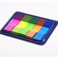 China Good quality wholesale different shape fluorescence 5 colors plastic bookmark stick notes for sale