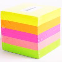 China high quality office stationery fluorescence rich colors 85x85mm office supplies sticky note pads for sale