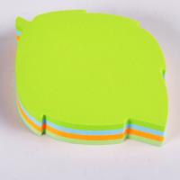 China Hot sale round flower leaf heart star strawberry shape colorful fluorescence sticky note for sale