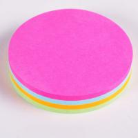 China Hot sale round flower leaf heart star strawberry shape colorful fluorescence sticky note for sale