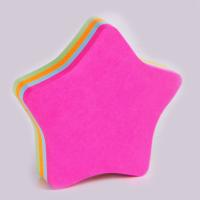 China Hot sale round flower leaf heart star strawberry shape colorful fluorescence sticky note for sale