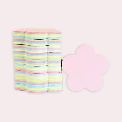 China Hot selling wholesale multicolor custom logo flower shape sticky note memo pad for school office for sale