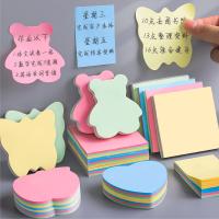 China Hot selling wholesale multicolor custom logo flower shape sticky note memo pad for school office for sale