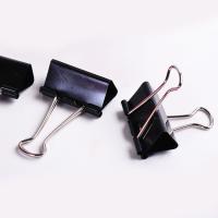 China wholesale office 41 mm black binder clips for sale