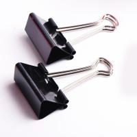 China wholesale office 41 mm black binder clips for sale