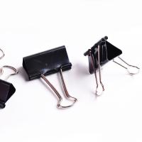China wholesale office 41 mm black binder clips for sale