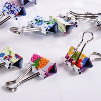 China wholesale PVC drum 4 color 25mm color OEM printed binder clip for sale