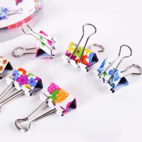China wholesale PVC drum 4 color 25mm color OEM printed binder clip for sale
