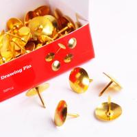 China competitive price factory produce golden thumb tack office pin for sale