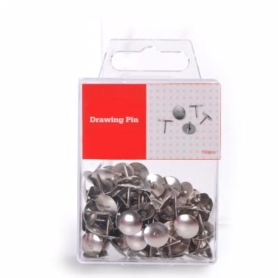 China Hot selling wholesale 100pcs silver map tack push pin for sale