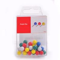 China high quality 30pcs colourful ball shaped pearl push pin drawing pins for sale