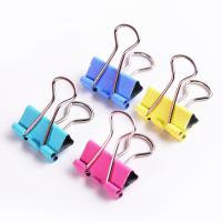 China hot sale cheap price custom colourful metal paper binder clips for sale