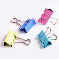 China 25mm good quality multicolor metal binder clips for sale