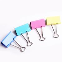 China wholesale 4 color 41mm colored binder clip for sale