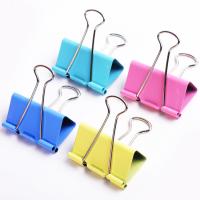 China wholesale 4 color 41mm colored binder clip for sale
