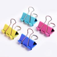 China 25mm good quality multicolor metal binder clips for sale