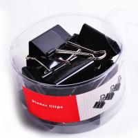 China 51mm factory wholesale black metal office school binder clips for sale