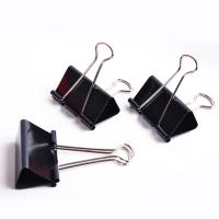 China 51mm factory wholesale black metal office school binder clips for sale
