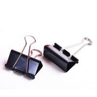 China wholesale custom 12pcs metal lever cheap 51mm black binder clips for sale