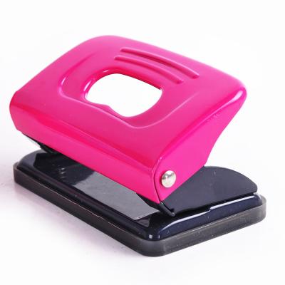China 2 hole fancy metal punch stationery desktop office hole punch for sale