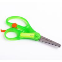 China 5.2 inch safe plastic handle DIY scissors student scissors for sale