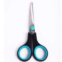 China Reliable quality wholesale 5.5 inch safe plastic handle fancy scissors for office stationery scissors for sale