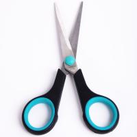 China Reliable quality wholesale 5.5 inch safe plastic handle fancy scissors for office stationery scissors for sale