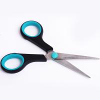 China Reliable quality wholesale 5.5 inch safe plastic handle fancy scissors for office stationery scissors for sale
