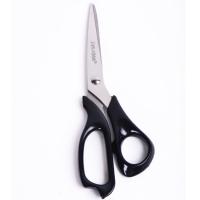 China reliable quality carbon steel black student office scissors for sale