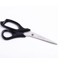 China reliable quality carbon steel black student office scissors for sale