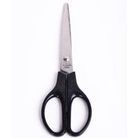 China Hot selling wholesale office and school supplies 6.5 inch black multipurpose carbon steel student scissor for sale