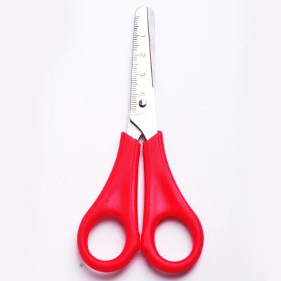 China Wholesale safety plastic handle and carbon steel student scissor for sale