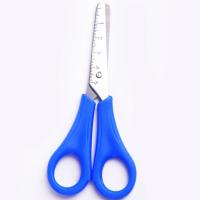 China Wholesale safety plastic handle and carbon steel student scissor for sale