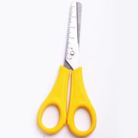 China Wholesale safety plastic handle and carbon steel student scissor for sale