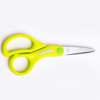 China Hot selling high quality school and office stationary plastic handle 5 inch mini safety scissors for sale