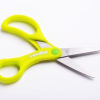 China Hot selling high quality school and office stationary plastic handle 5 inch mini safety scissors for sale