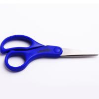 China Hot selling high quality school and office stationary plastic handle 5 inch mini safety scissors for sale