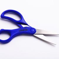 China Hot selling high quality school and office stationary plastic handle 5 inch mini safety scissors for sale