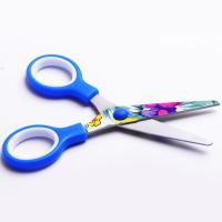 China Wholesale good quality creative stationary colourful fancy cartoon paper cutting scissors for sale