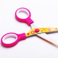 China Wholesale good quality creative stationary colourful fancy cartoon paper cutting scissors for sale