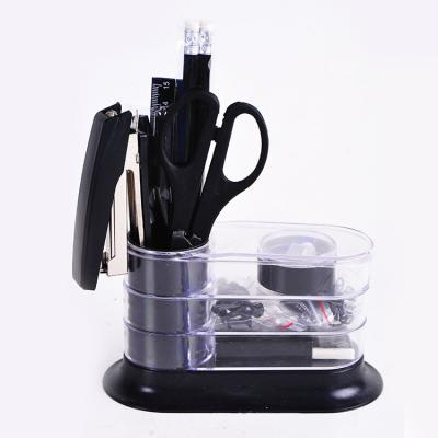 China factory price hot selling plastic office black pen holder for desktop for sale