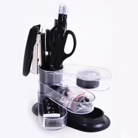 China factory price hot selling plastic office black pen holder for desktop for sale