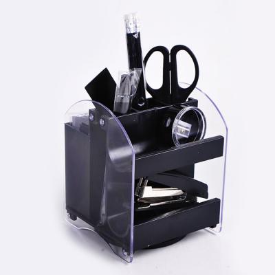 China school and office desk organizers unique design black pen holder for sale