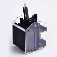 China school and office desk organizers unique design black pen holder for sale