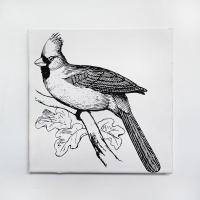 China Wholesale wooden frame re-printed cotton artist painting white canvas for sale