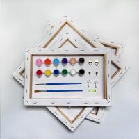 China Wholesale wooden frame re-printed cotton artist painting white canvas for sale